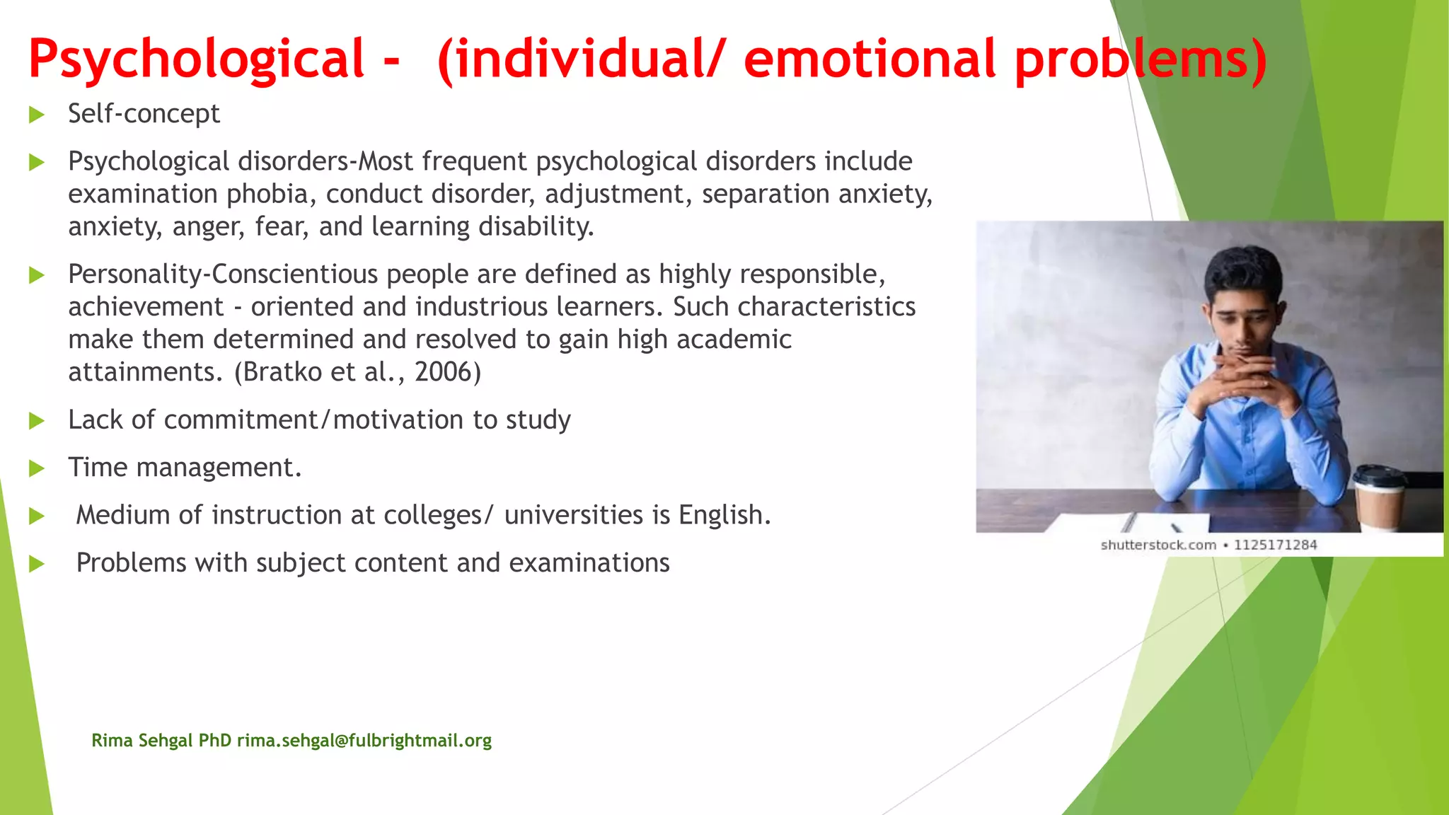 Academic poor performance | PDF