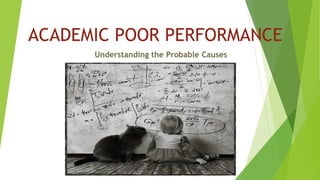 Academic poor performance | PDF