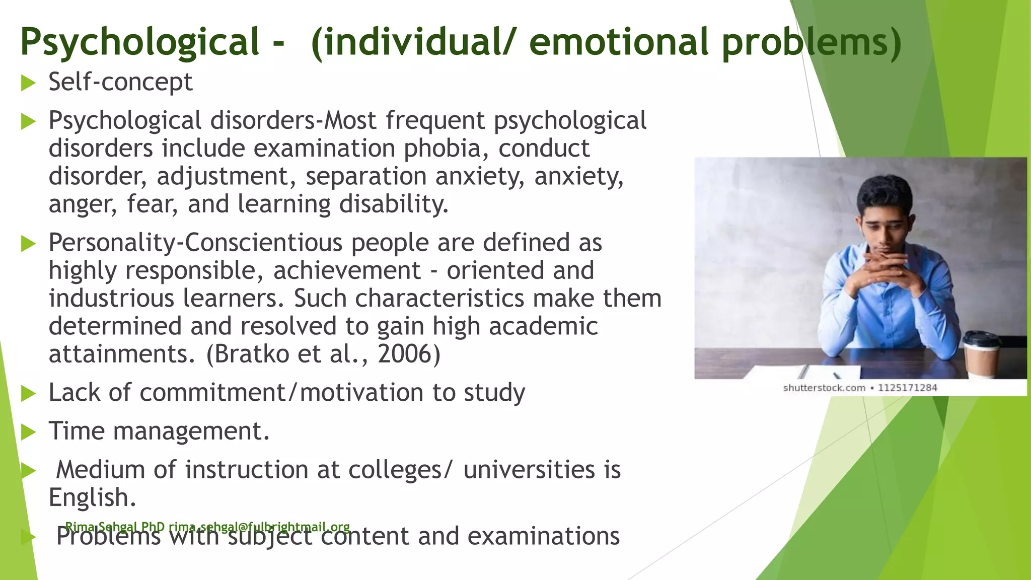 Academic poor performance | PDF