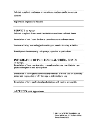 Academic portfolio template | PDF