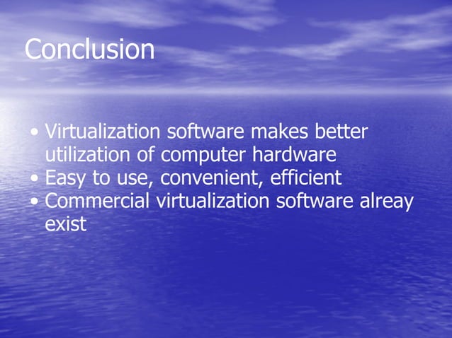 Virtualization Software Ppt