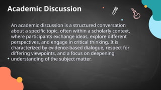 Academic presentation and discussion.pptx