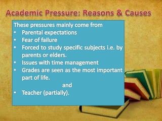 Academic pressure results and causes | PPTX