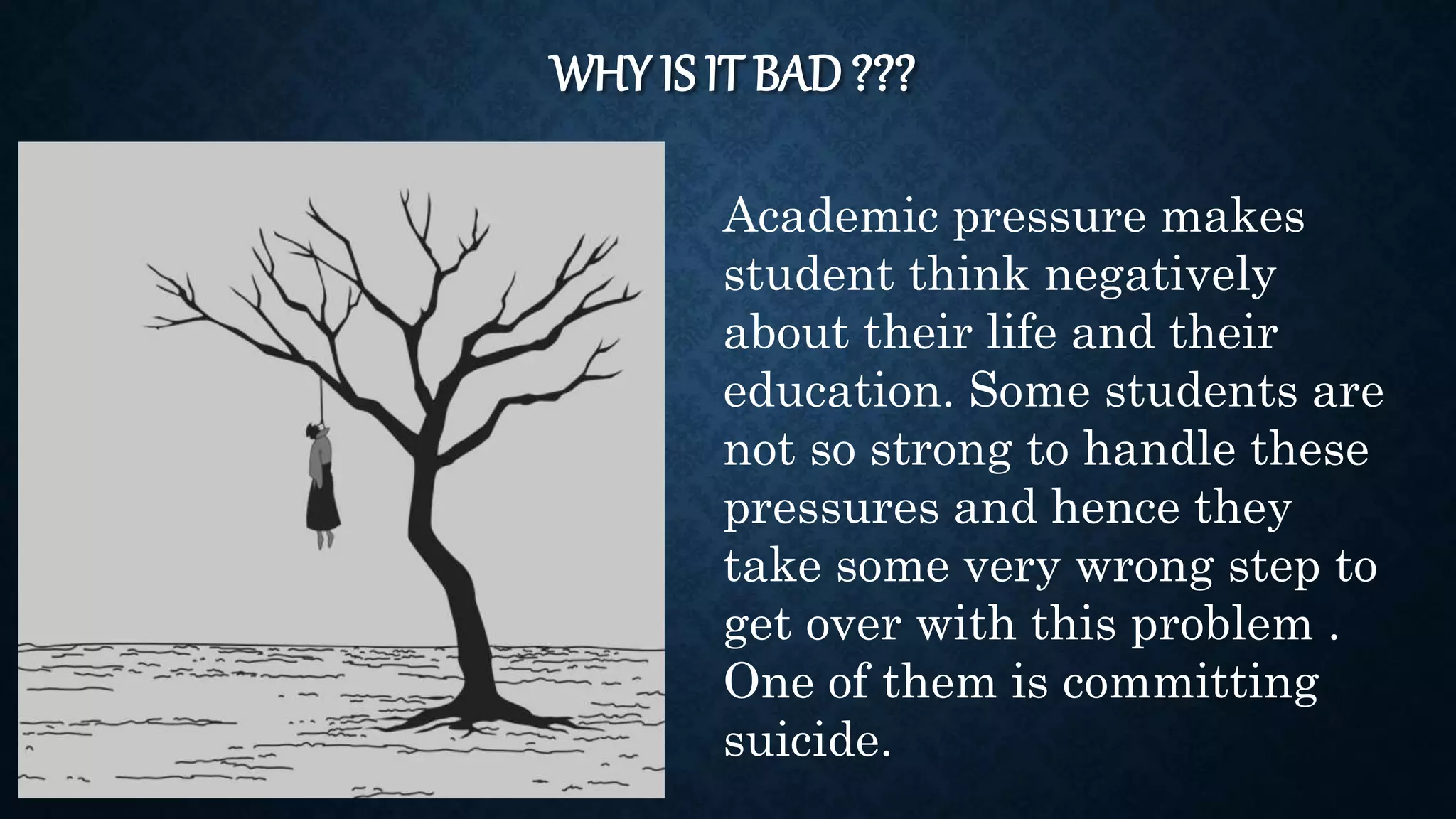 Academic pressure : too much to handle | PPTX | College Planning ...
