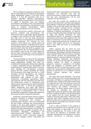 Academic Procrastination Of Undergraduate Students The Role Of Academic Self-Efficacy And The ...