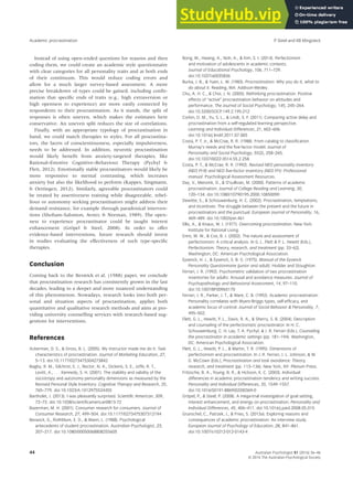 Academic Procrastination Psychological Antecedents Revisited | PDF