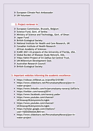 NAVARAJ PERUMALSAMY BRIEF CV FOR A SUITABLE POSITION | DOCX