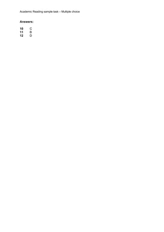 Academic reading sample_task_multiple_choice_IELTS | PDF | Agriculture ...