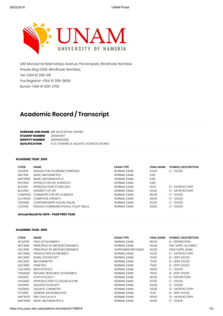 Academic record | PDF