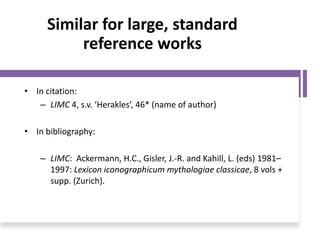 Aspects of academic citation and referencing | PPT