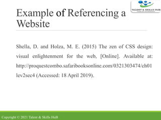 Academic referencing harvard style of referencing- | PPT