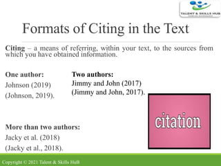 Academic referencing harvard style of referencing- | PPTX