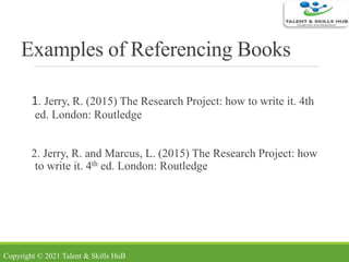 Academic referencing harvard style of referencing- | PPTX