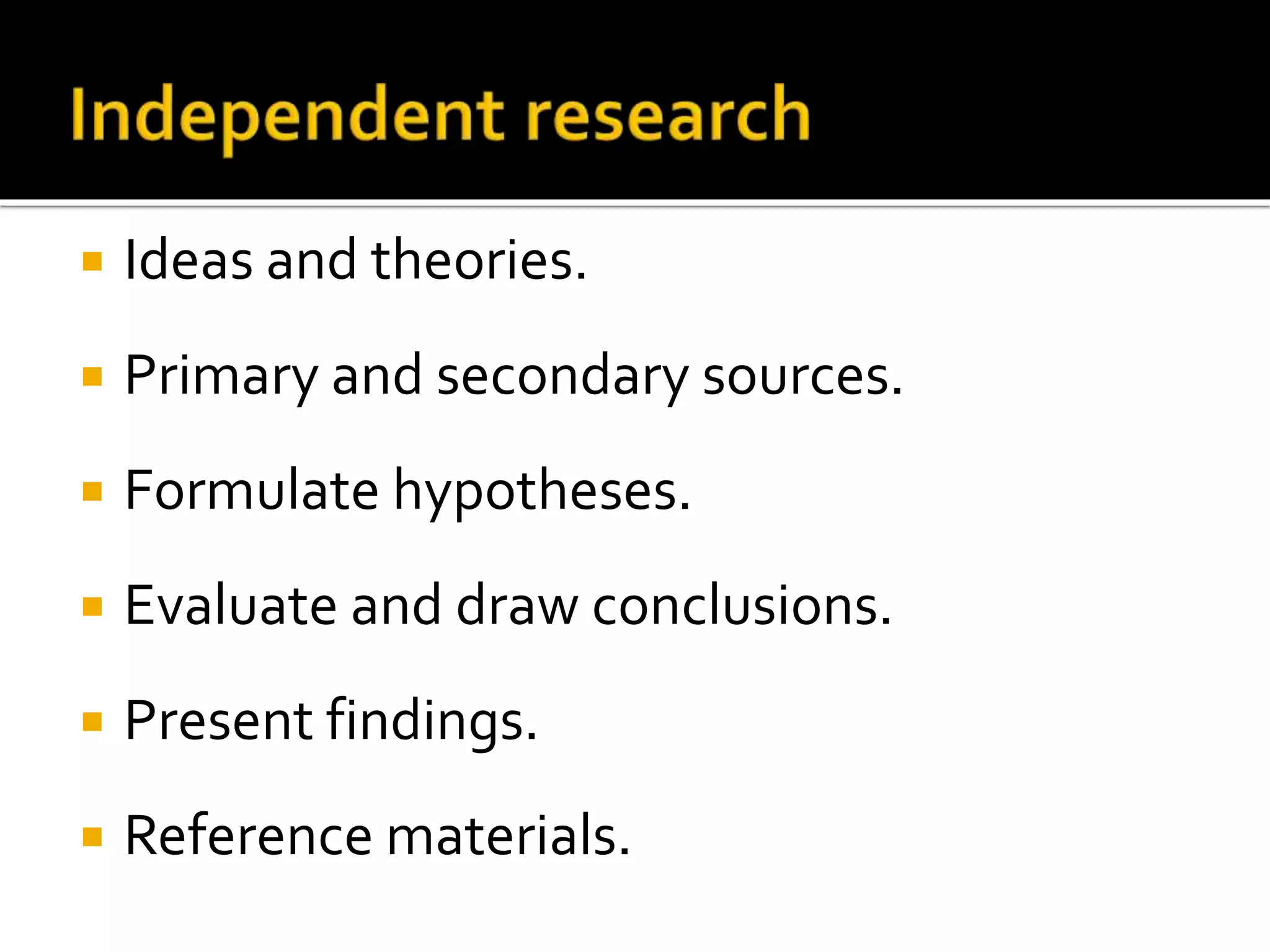 Academic research | PPTX