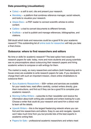 Academic Research: 25 Tools and Resources to Help You Write a Good ...