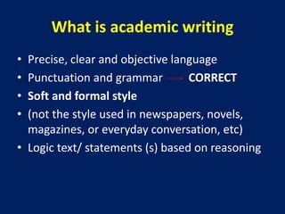 Academic research and writing | PPTX