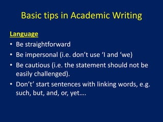 Academic research and writing | PPTX