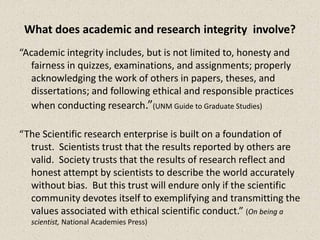Academic Research Integrity | PPTX