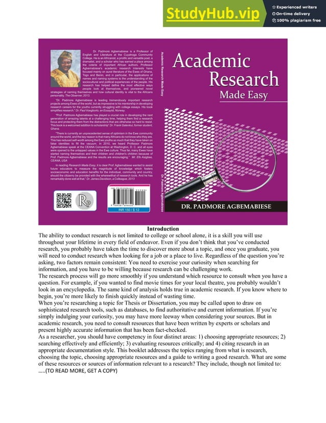 Academic Research Made Easy | PDF