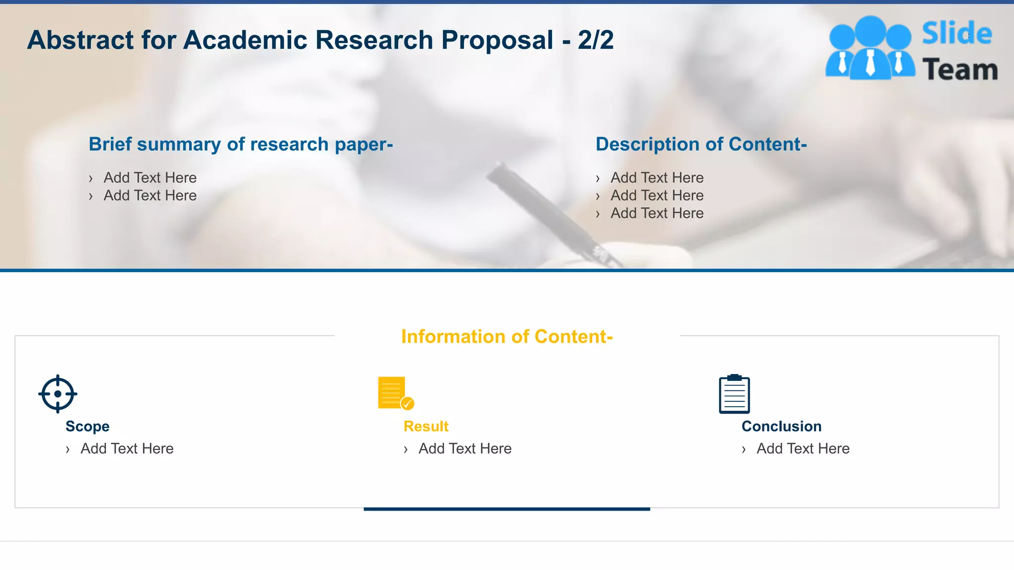 Academic Research Proposal PowerPoint Presentation Slides | PDF