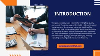 Strategies for Locating Reliable Academic Sources for Coursework | PPTX