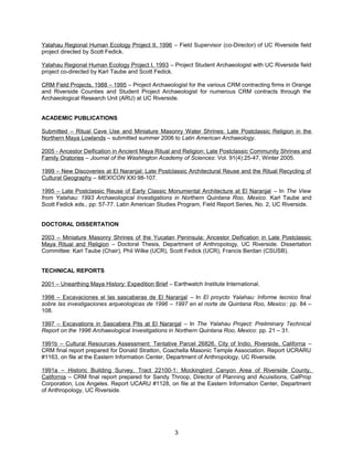Academic resume 2006 | PDF