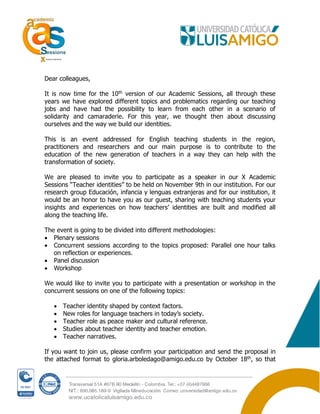 Academic sessions x invitation | PDF