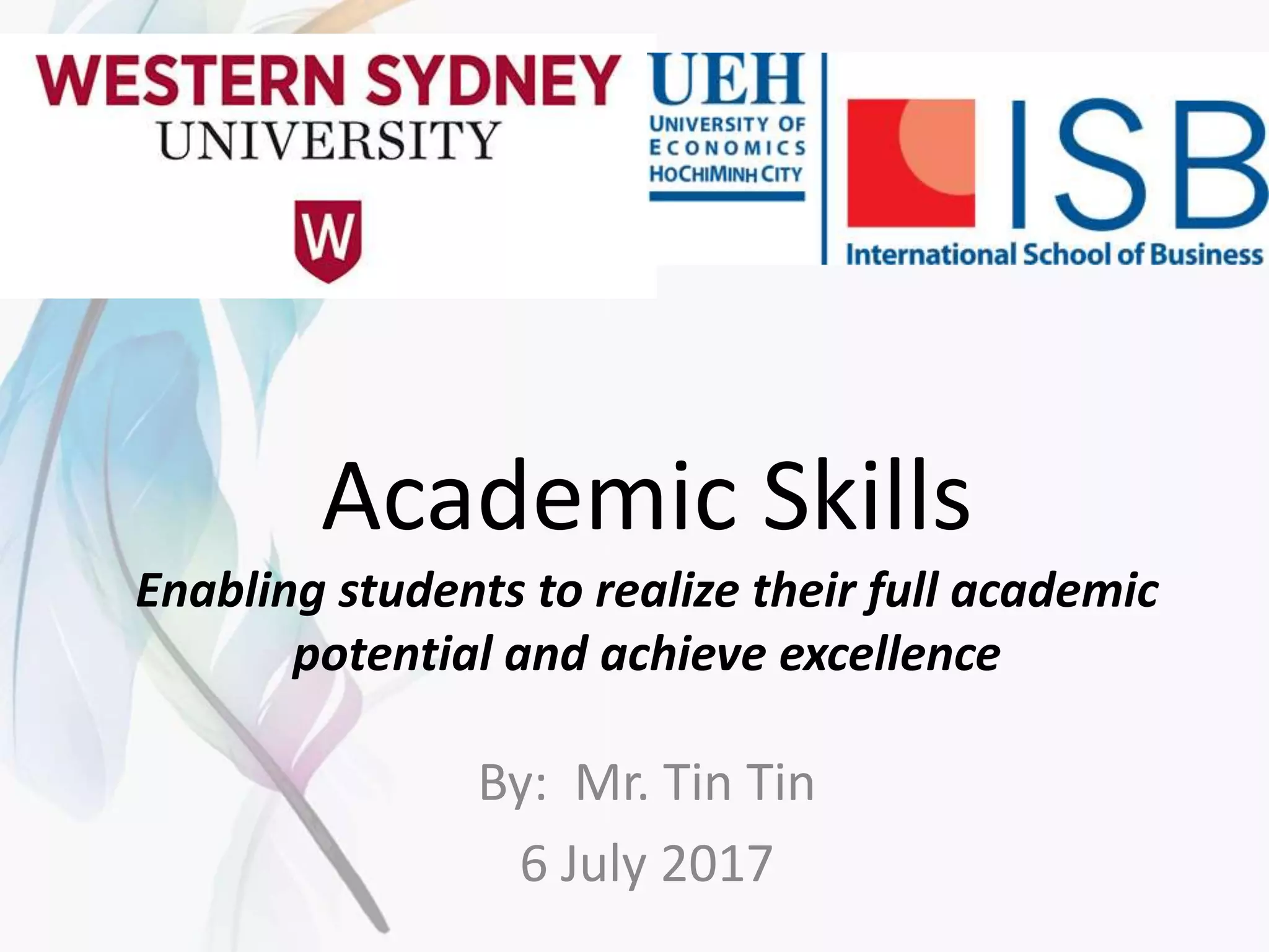 Academic skills | PPTX
