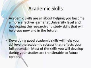 Academic skills | PPTX