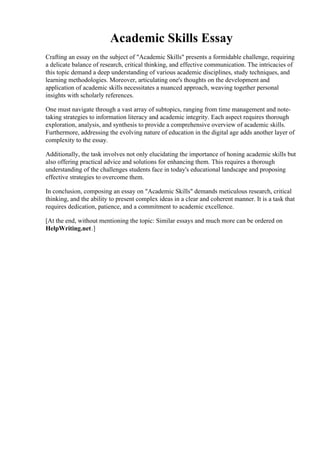 Academic Skills Essay.pdf