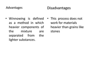 technology of separation of mixture | PPT