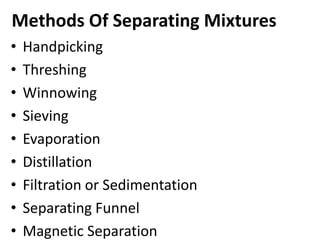 technology of separation of mixture | PPT