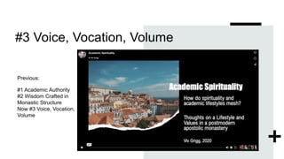 Academic Spirituality 3: Vocation as an Academic | PPT
