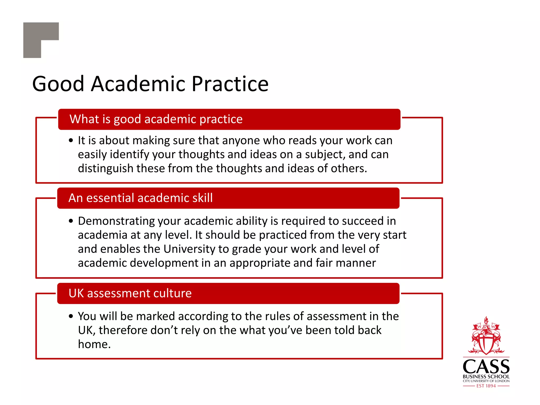 Academic standards presentation clean | PPTX