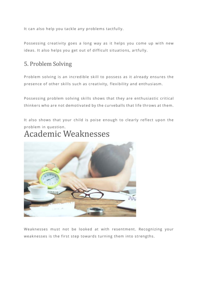 Academic strengths and weaknesses of students | PDF
