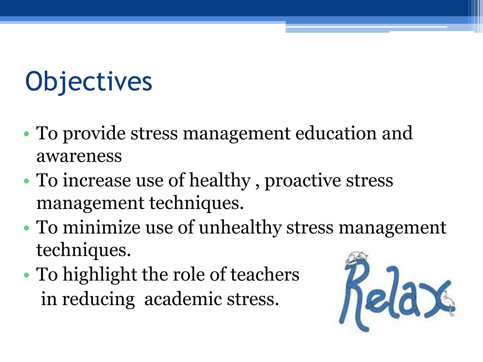 Academic stress management strategies copy | PPTX