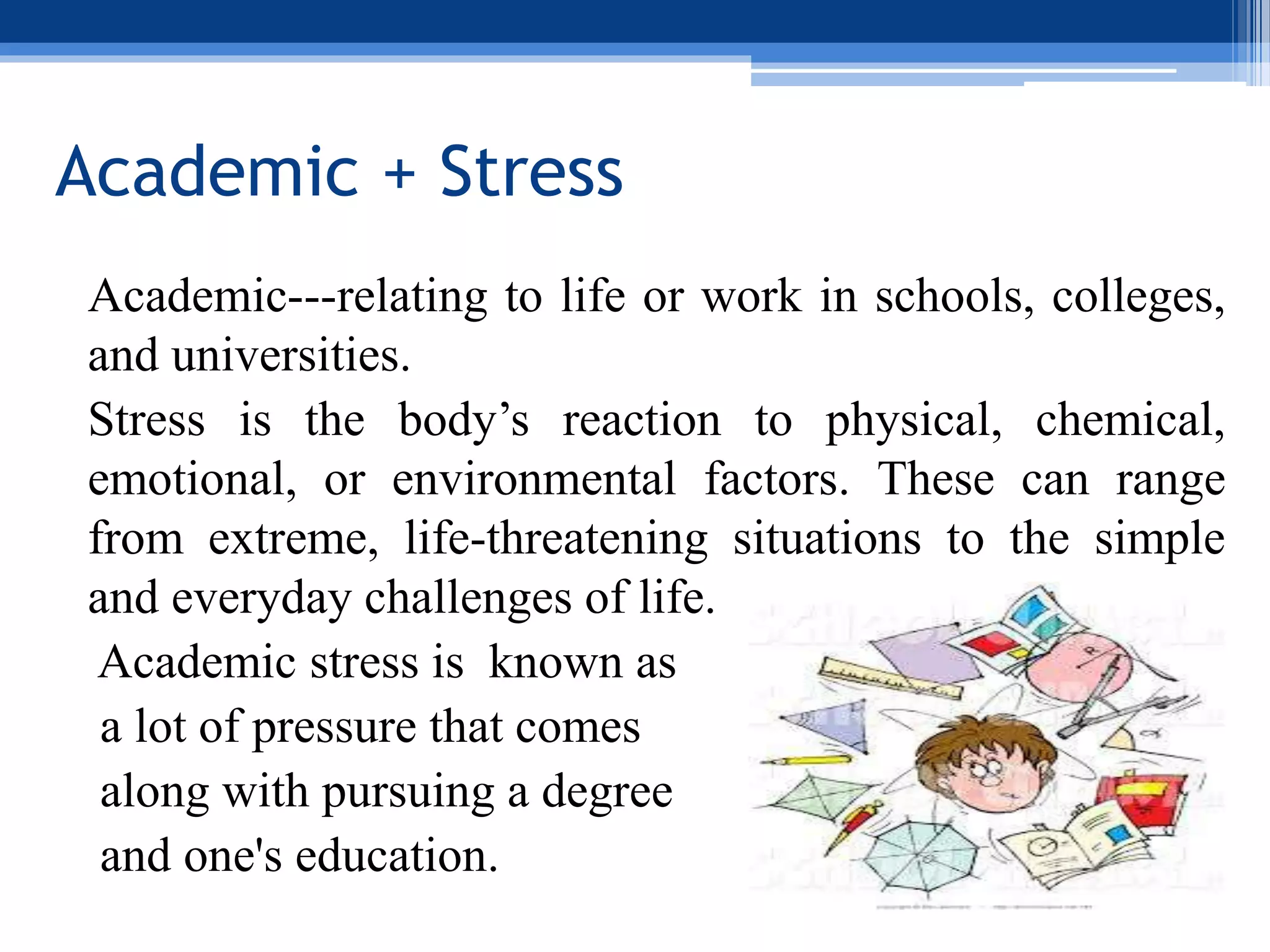 Academic stress management strategies copy | PPTX