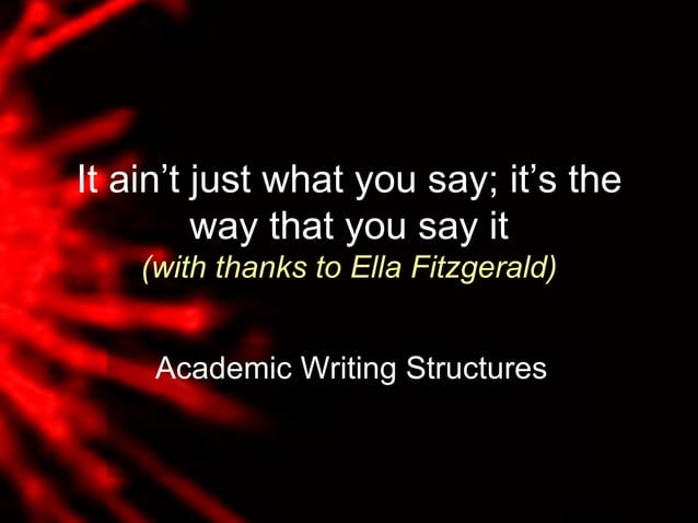 Academic structure 2[1] | PPT