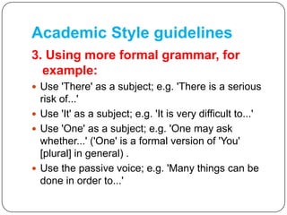Academic style | PPTX