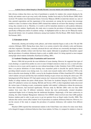 Academic Success Without Integrity Is Mentally Harmful University Students And Academic ...