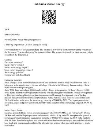 Academic Summary Template. Example Formal | PDF