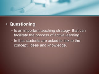 Academic teaching techniques | PPTX