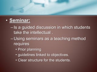 Academic teaching techniques | PPTX