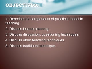 Academic teaching techniques | PPTX