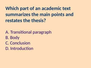 Academic Test Quiz Sample in English for Academic Purposes.pptx