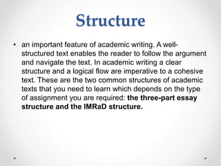 Academic text | PPTX