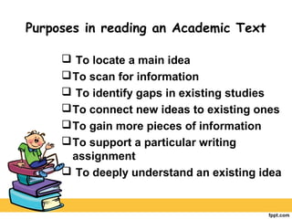 Academic text style and structure | PPT