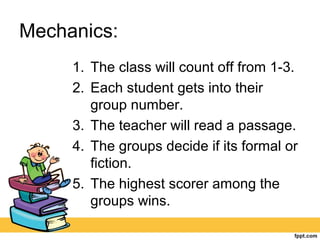 Academic text style and structure | PPT