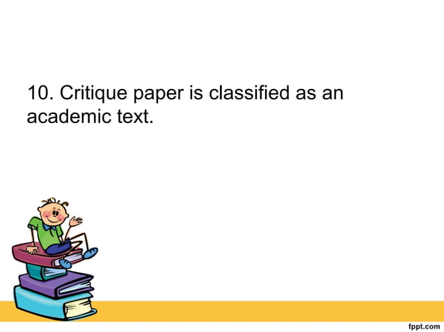 Academic text style and structure | PPT | Education