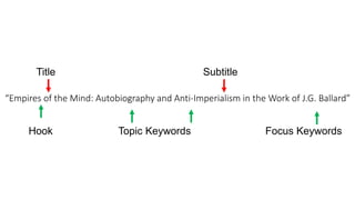 Academic titles | PPT